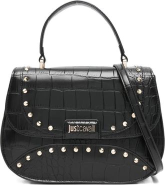 Just Cavalli sac cabas à détails de clous - Noir