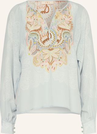 IVI Collection Ivi Collection Blusenshirt Aus Seide blau