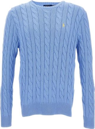 Polo Ralph Lauren Homme, Pulls, Bleu, Taille: S Pull en Maille Col Rond