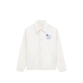 Dr&ocirc;le de Monsieur Buttoned Graphic Shirt Jacket