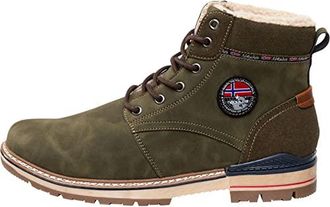 Nebulus Bottes dhiver Wayne en fourrure synth&eacute;tique pour homme, kaki, 44 EU