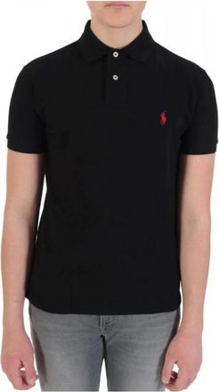 Ralph Lauren Homme, Tops, Noir, Taille: 2XL Polo Logo Coupe Slim Personnalis&eacute;e