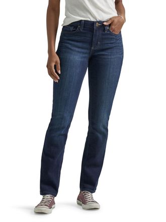 Lee Legendary Damen-Jeans mit mittlerer Bundhöhe und geradem Bein, Nachtschatten (Nightshade), 50