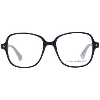 Christian Lacroix CH-1053029 Black Acetate Square Eyeglasses - Black