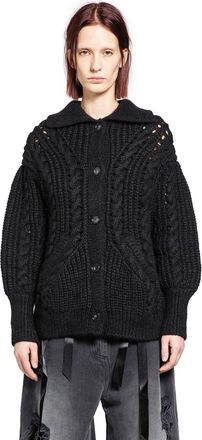 Simone Rocha Sculpted Chunky Knit Cardigan