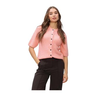 Moss Copenhagen Damen, Strickwaren, Rosa, L/XLGr&ouml;&szlig;e