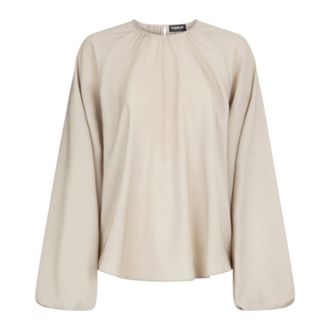 Dondup Femme, Blouses et Chemises, Beige, Taille: 36 FR Blouses