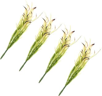 Healifty 4st&uuml;cke Kunstrasen Dekorasen Blumenschmuck aus Kunststoff f&uuml;r Hochzeitsdekorationen Blumenarrangements und DIY-projekte mit Nat&uuml;rlich Wirkendem