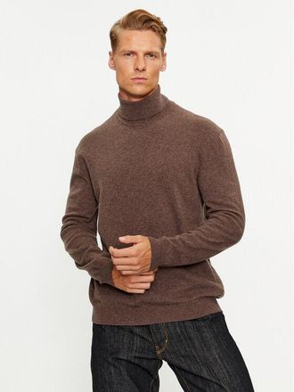 Benetton United Colors Of Benetton Rollkragenpullover 1002U2180 Braun Regular Fit