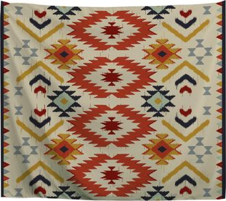 A.Monamour Wandteppiche Wanddekor Tuch Aztekische Geometrische Kunst Ornamente Drucken Ethnische Abstrakte Kunst Stoff Wandtuch Wandbehang Wandkunst Wandbilder f