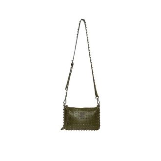 John Richmond Nieten-Umh&auml;ngetasche mit JR-Logo - - Bags - Damen - Gr&uuml;n - ONE SIZE