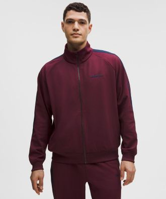 lululemon Pique Relaxed-Fit Track Jacket pour Hommes - Burgundy - Taille XL