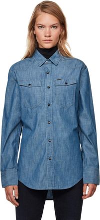 G-Star G-Star RAW Damen 3301 Relaxed Hemd, Blau (Rinsed D17551-C432-082), XS