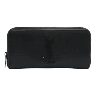 Saint Laurent Pre-owned Leder Lange Geldb&ouml;rse - - Pre-owned - Damen - Schwarzk - ONE SIZE