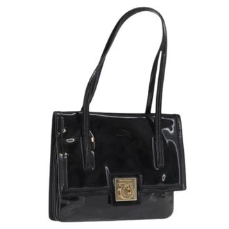 Ferragamo Sac bandouli&egrave;re en cuir Pre-owned - Femme - Pre-owned - Noir - Taille: ONE Size
