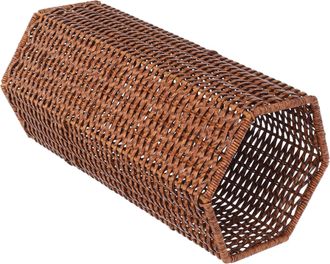 DOITOOL Schirmst&auml;nder Kunststoff Rattanoptik Hexagonal Schirmhalter f&uuml;r Eingangsbereich Hotels und Caf&eacute;s Wasserabweisend Pflegeleicht