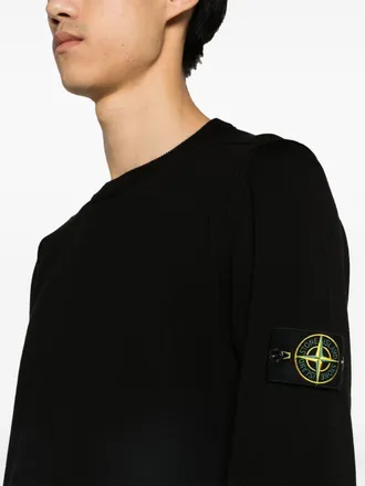Stone Island Mens Sweater Black Cotton