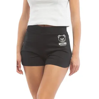 Moschino Womens Black Cotton Short And Mini