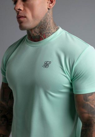 Siksilk T-Shirt SikSilk Herren Teal Muscle Fit T-Shirt