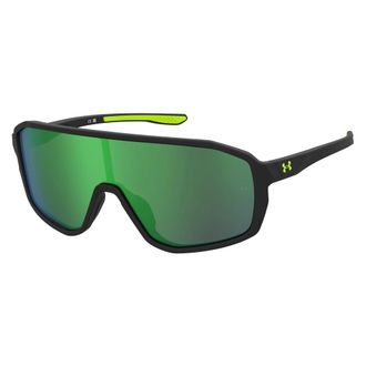 Under Armour unisex, Accessoires, Noir, Taille: ONE Size Lunettes de Soleil Gameday JR Noir Jaune/Vert