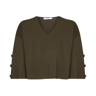 Max Mara Damen, Strickwaren, Gr&uuml;n, LGr&ouml;&szlig;e