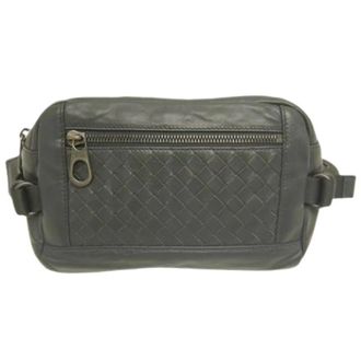 Bottega Veneta Pre-owned Sac banane Intrecciato - Femme - Pre-owned - Gris - Taille: ONE Size