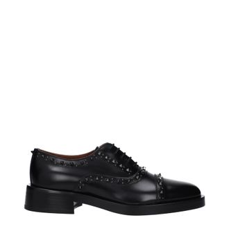 Valentino Garavani Femmes Derby Cuir Noir