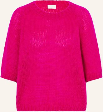Milano Milano Italy Pullover Mit Mohair Und 3/4-Arm pink