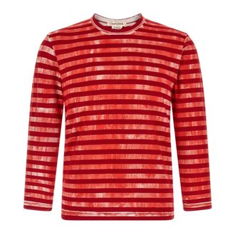 Comme Des Gar&ccedil;ons Femme, Tops, Rouge, Taille: 38 FR T-shirt ray&eacute;