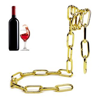 Generico Weinflaschenhalter f&uuml;r Weinflaschen, schwimmendes Eisen, WineRack-Ornament | Countertop WineRack | Floating Iron Link Bottles Rack | Countertop Flasch
