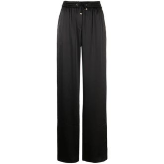 Herno Smaragdgr&uuml;ne Satin Straight Hose - - Trousers - Damen - Schwarzk - M