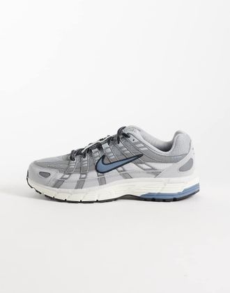 Nike P-6000 Premium baskets en gris clair et blanc cass&eacute;