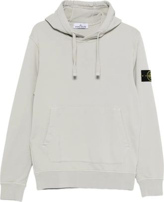 Stone Island kangaroo-pocket hoodie - Grau