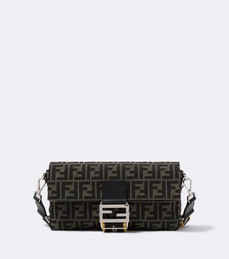Fendi Sac &agrave; bandouli&egrave;re Baguette Urban FF Zucca