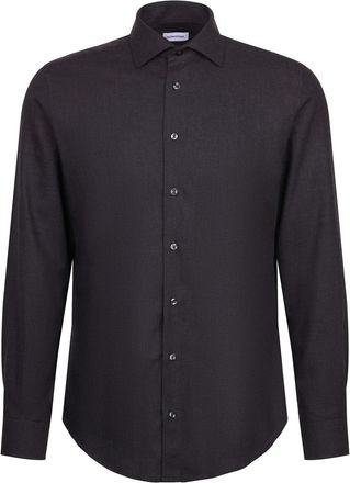 Seidensticker Herren Slim Fit Langarm Business Hemd, Grau, 41