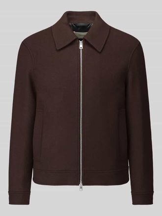 Selected Blouson aus Woll-Mix mit Zweiwege Rei&szlig;verschluss