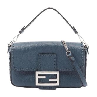 Fendi unisex, Pre-owned, Bleu, Taille: ONE Size Mini sac &agrave; main Pre-owned