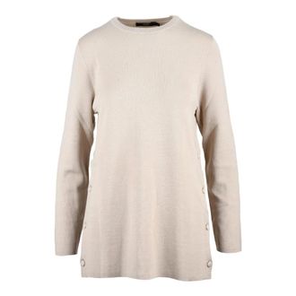 Seventy Femme, Pulls, Beige, Taille: 38 FR Pullover Girocollo