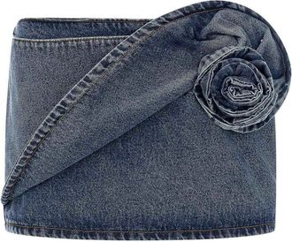 Magda Butrym Mini Jupe - Bleu