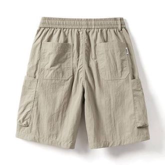 Generic Short d&eacute;t&eacute; pour homme - Grande taille - Respirant - Poche fine - Pantalon de travail - Cinq pantalons droits - Pantalon d&eacute;contract&eacute;, kaki, 3XL
