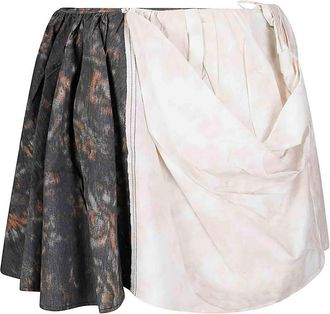 Ganni Mini Jupe - Blanc