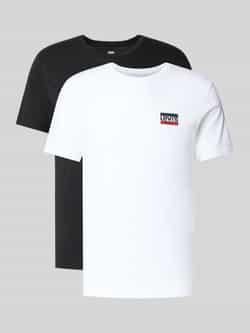 Levi's Slim Fit T-Shirt-Set aus reiner Baumwolle im 2er-Pack