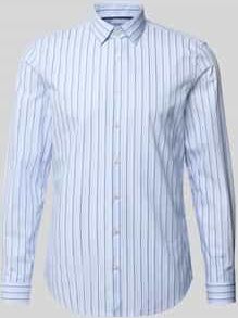 Jake*s Slim Fit Business Hemd aus Baumwoll mit Kentkragen