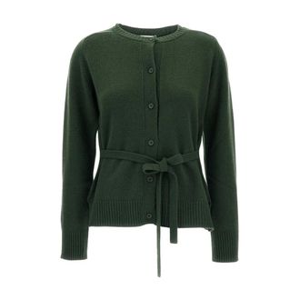 P.A.R.O.S.H. Rundhalsausschnitt-Strickjacke - - Knitwear - Damen - Gr&uuml;n - S