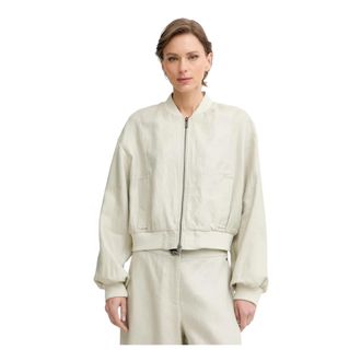 A|X Armani Exchange Leinen Bomberjacke - - Jackets - Damen - Beige - S