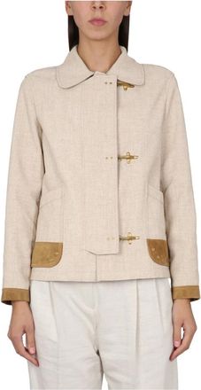 Fay Femme, Vestes, Beige, Taille: 42 FR Mini 3 Ganci Jakcet