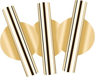 Valiclud 3 Stück Teiliges Wandblumenvasen aus Goldfarbene Hängende Pflanzgefäße für Wohnzimmer Wanddekoration Vintage Stil Einfache Montage ohne Bohren für Tro