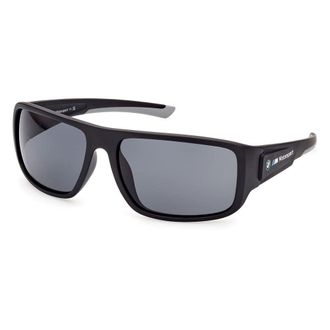 BMW BMW M Motorsport BS0023 Herren-Sonnenbrille, Leichte Unisex-Sonnenbrille, Navigator-Gl&auml;ser, Polarisiertes Rauchglas, Mattschwarz