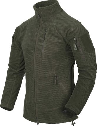 Helikon-Tex Herren Fleece Jacket Alpha Tactical Grid Fleecejacke schwarz, olivgrün, XS
