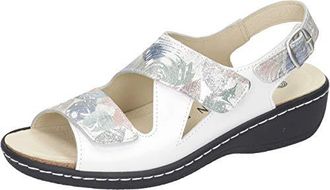 Dr. Brinkmann Femme 710001-03 Sandale Plate, Blanco, 37 EU
